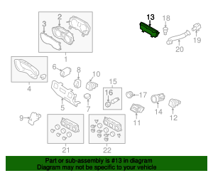85261VA200 - 2016 Subaru - Display Unit | OEM Subaru Parts Center