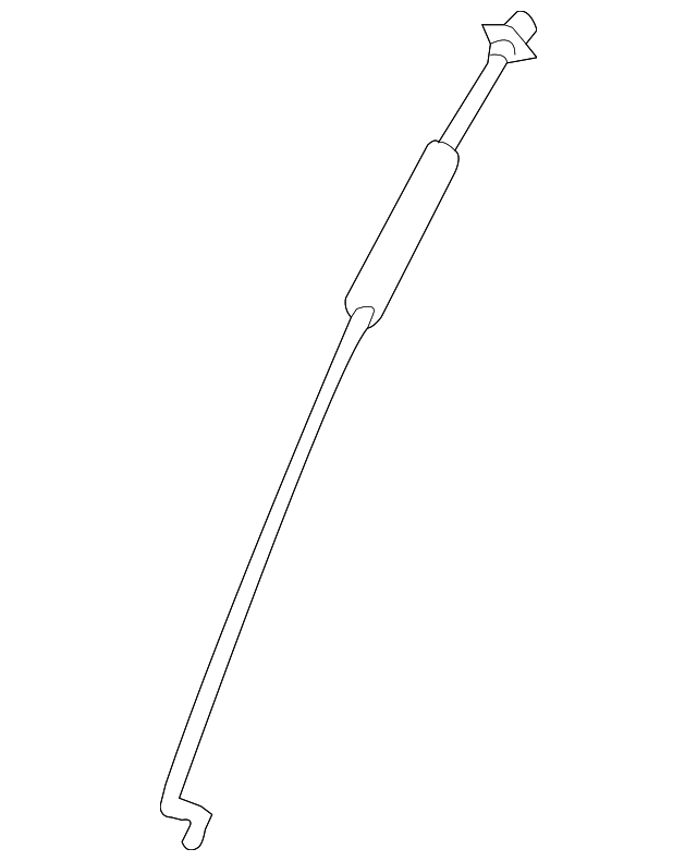 Genuine Toyota Hood / Trunk Prop Rod part# 53440-08010 for 2004-2010 ...