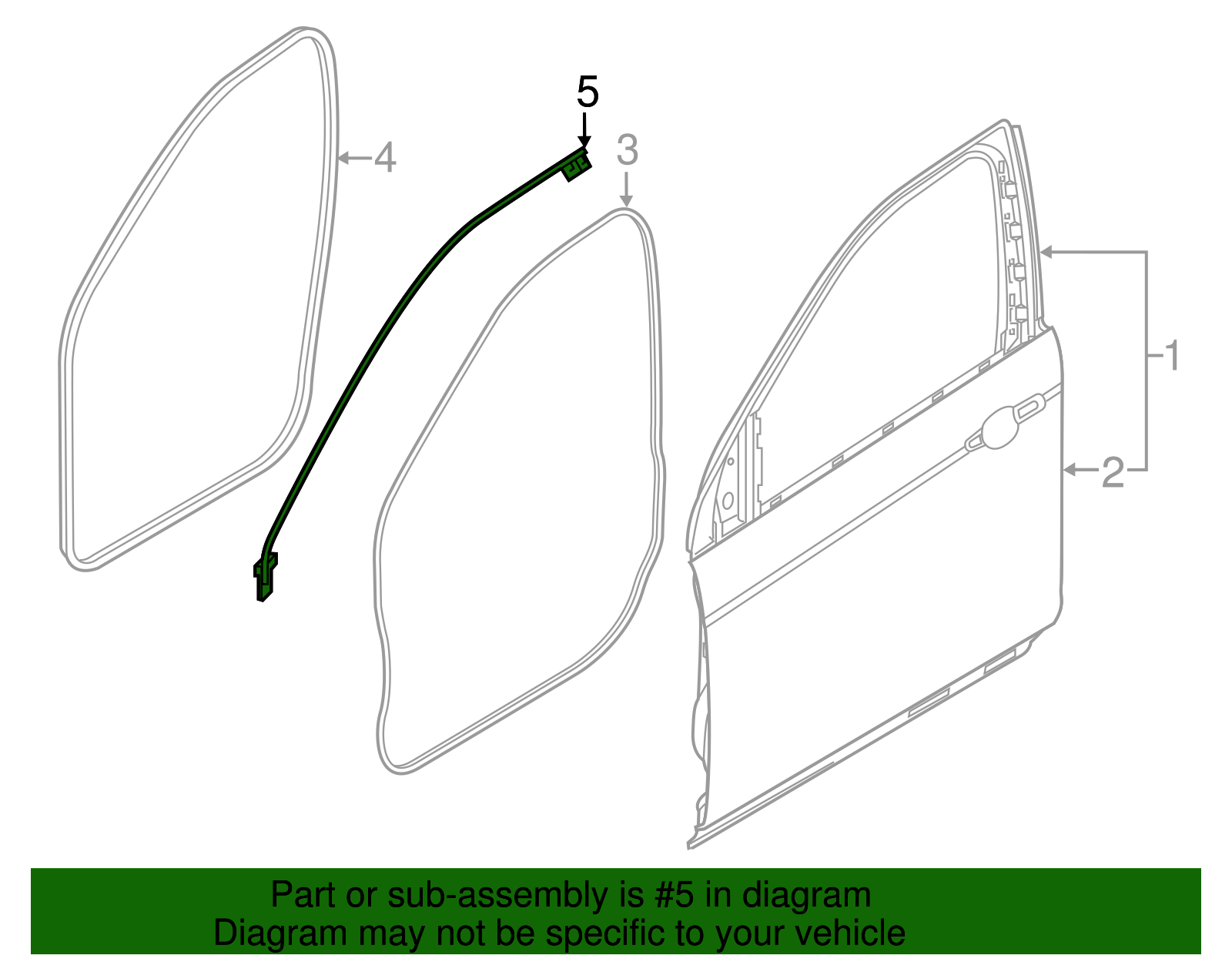 LR058543 - Upper Weather-Strip - 2015-2020 Land Rover Discovery Sport ...