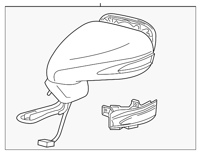 2010-2012 Lexus Mirror Assembly 87910-50540-J1 | OEM Parts Online