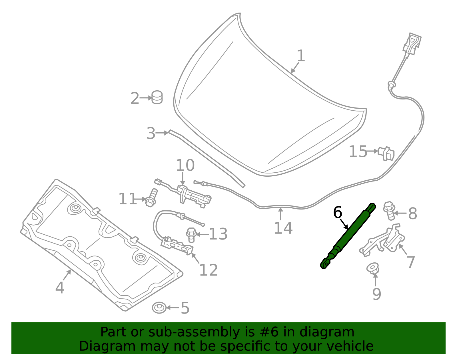 65470-3JA0A - Lift Cylinder Official INFINITI Parts Store