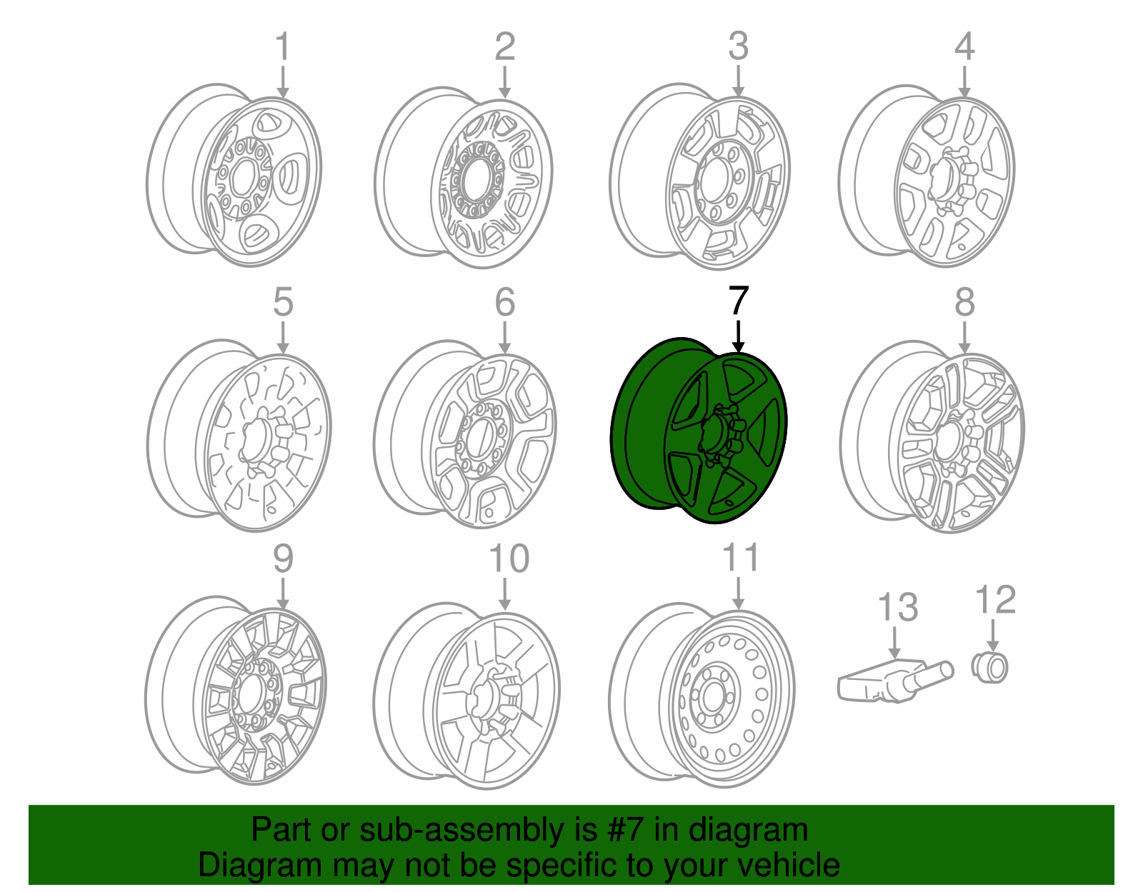 84020558 - Wheel, Alloy 2011-2019 GM | GM Parts Warehouse