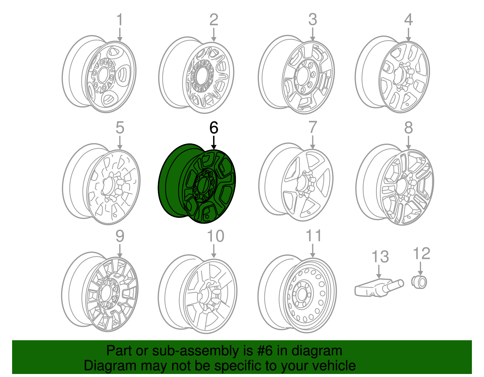 2015-2019 GM Wheel, Alloy 84428927 GM | GMPartsDirect.com