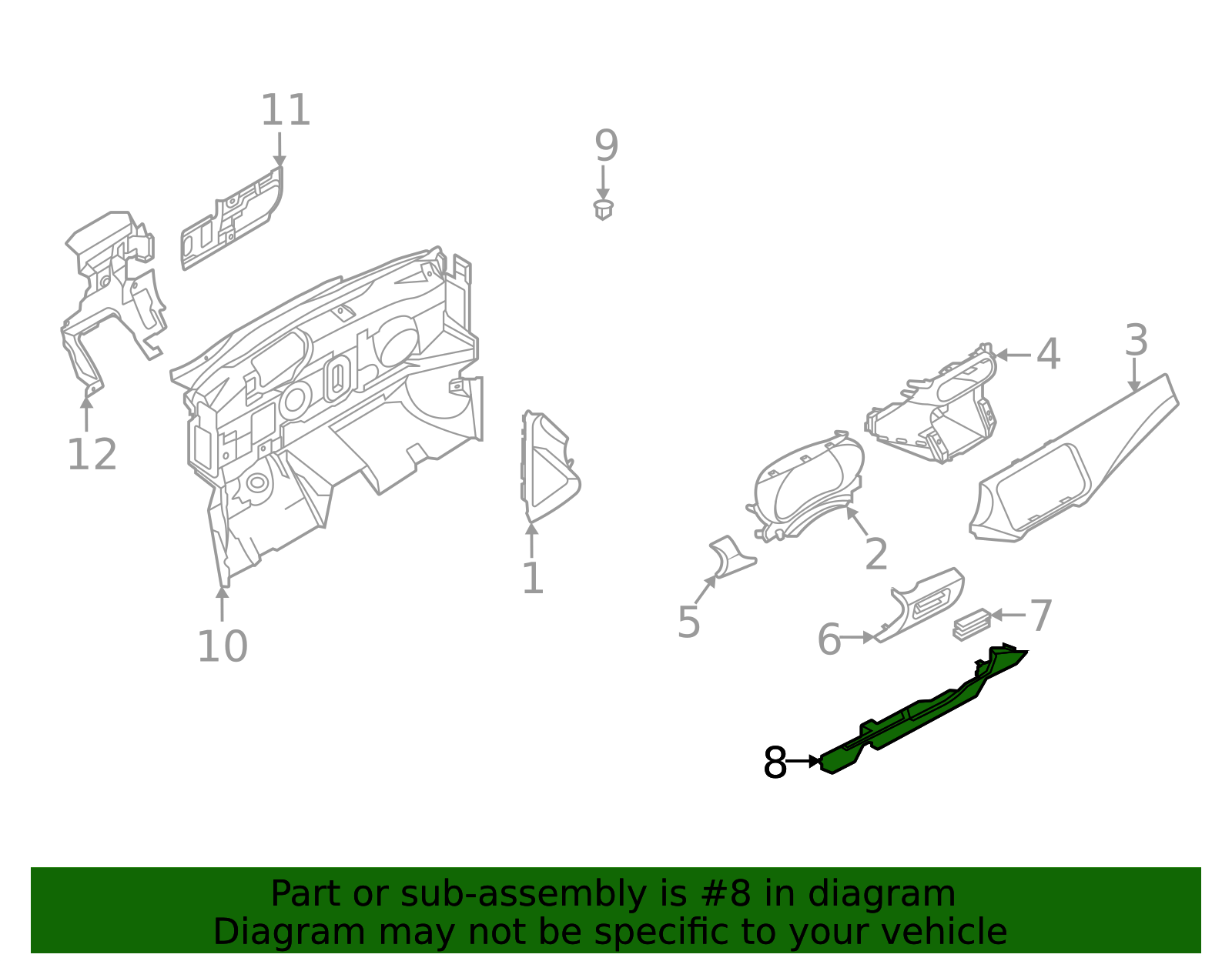 68106-5EE0A - 2020-2024 Nissan Versa - Lower Cover | Anicra Nissan Parts