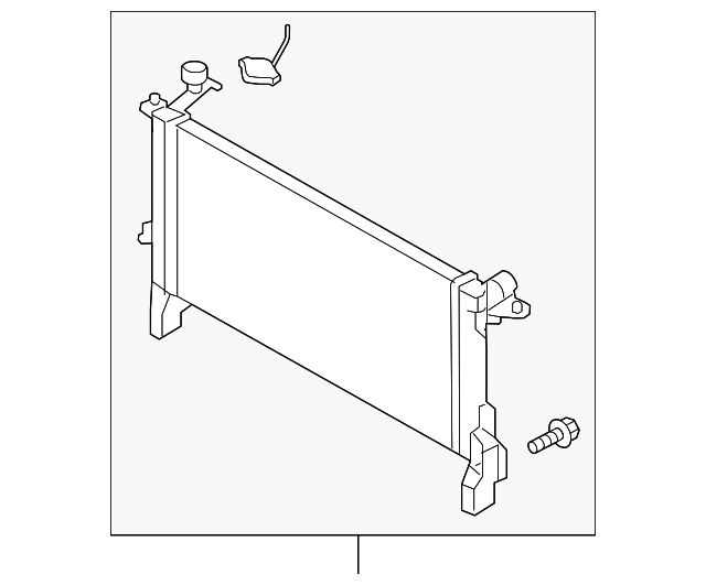 Genuine Radiator Assembly for 2010-2012 Hyundai Genesis Coupe | Part ...