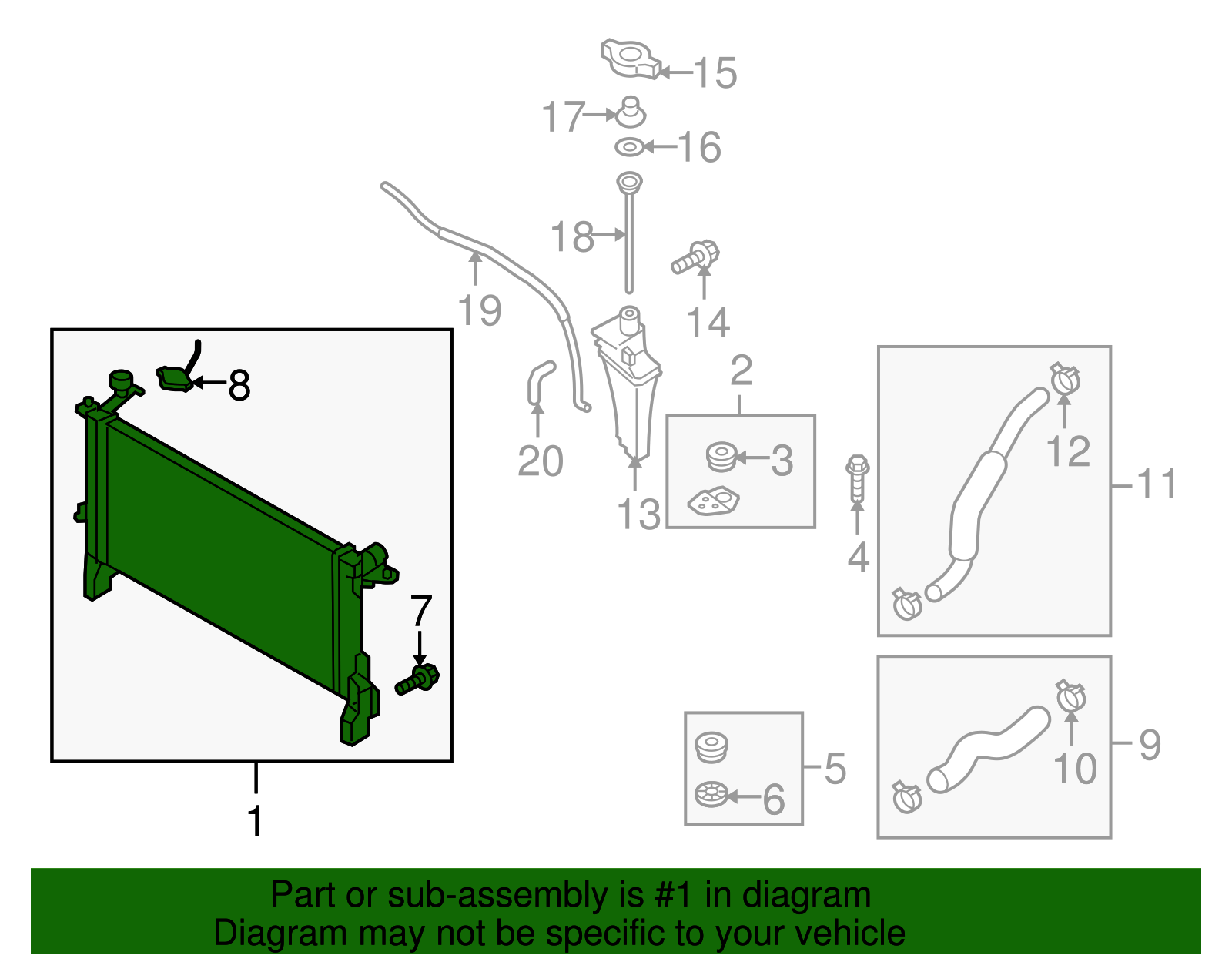 Genuine Radiator Assembly for 2010-2012 Hyundai Genesis Coupe | Part ...
