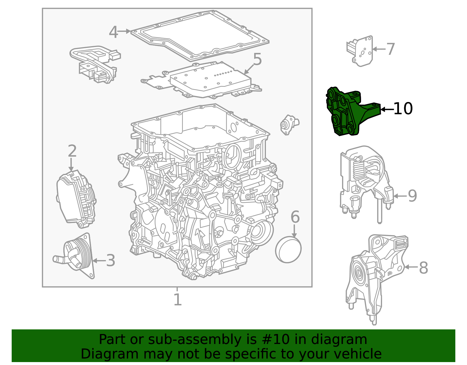 2023-2025 Toyota bZ4X Mount Bracket G2321-0R020 | Toyota Parts Center