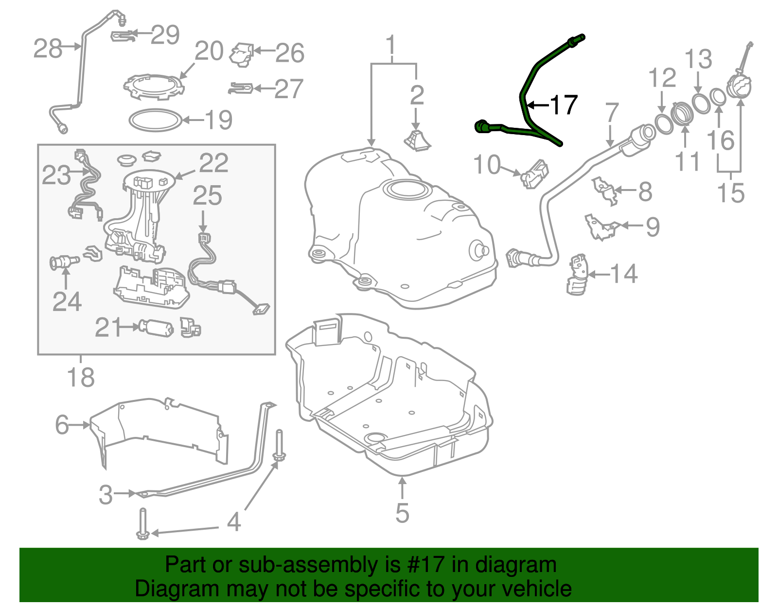2018-2024 Toyota Camry Breather Tube 77226-06170 | Toyota Parts Center