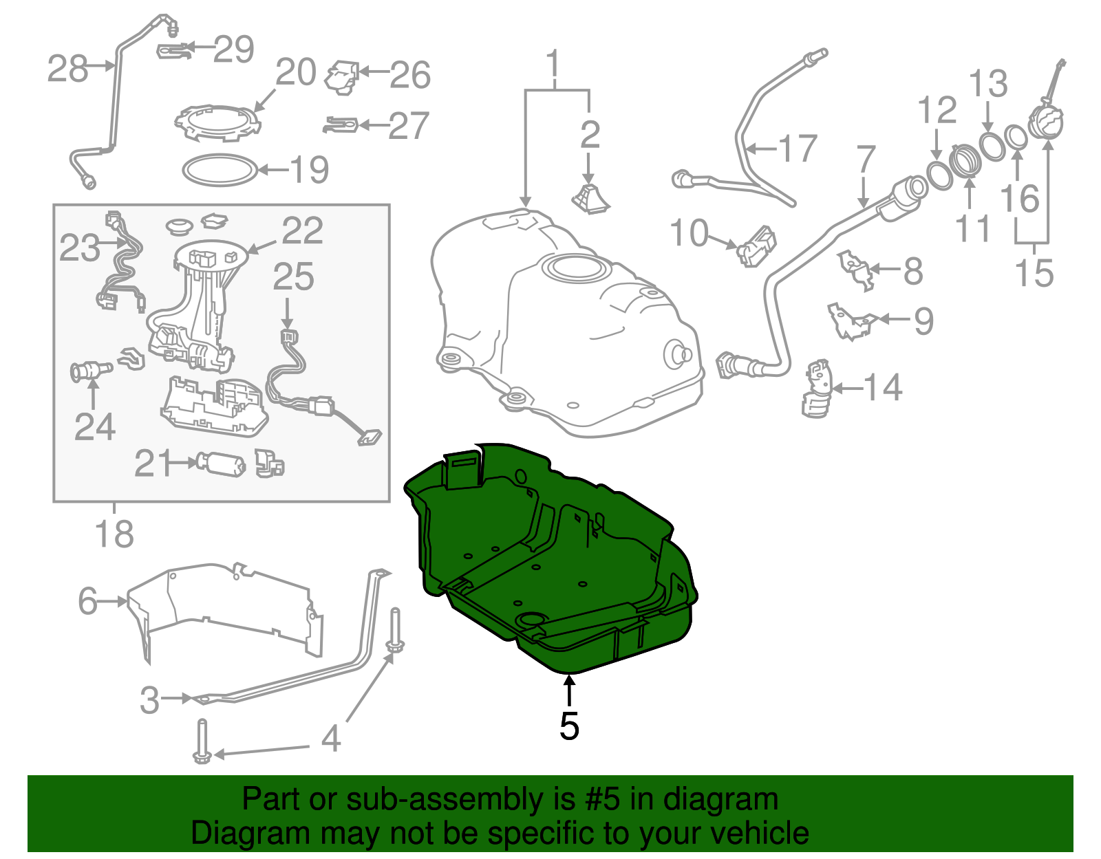 2020-2024 Toyota Camry Fuel Tank Shield 77641-06090 | Toyota Parts Center
