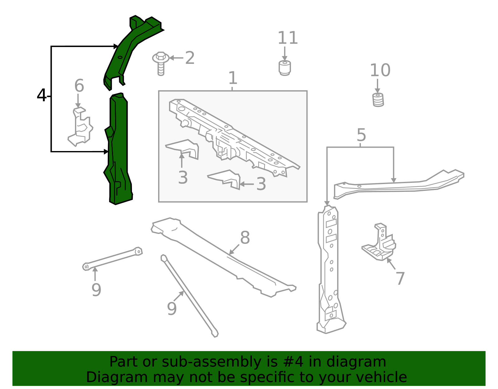 2025 Toyota Camry Outer Support 53202-06280 | MotorMotor
