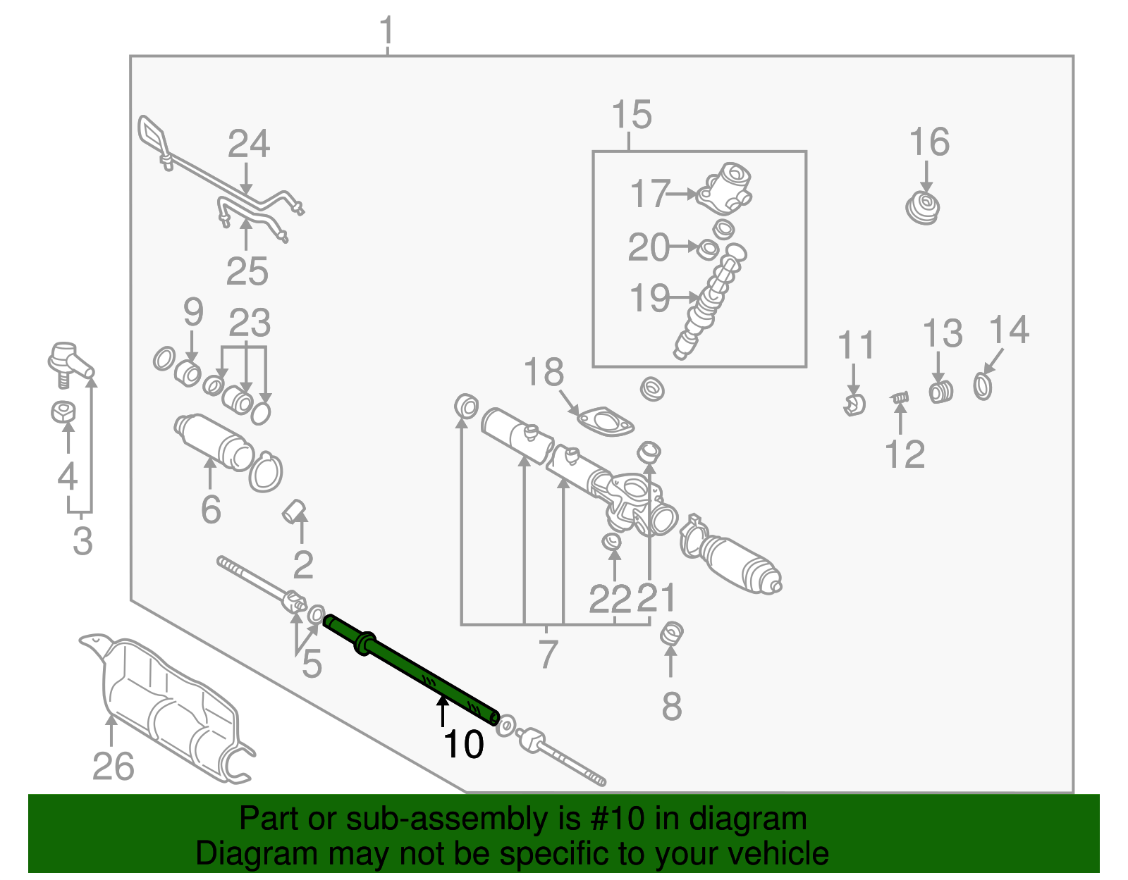 2002-2006 Toyota Camry Rack 44204-06081 | Toyota Parts Center