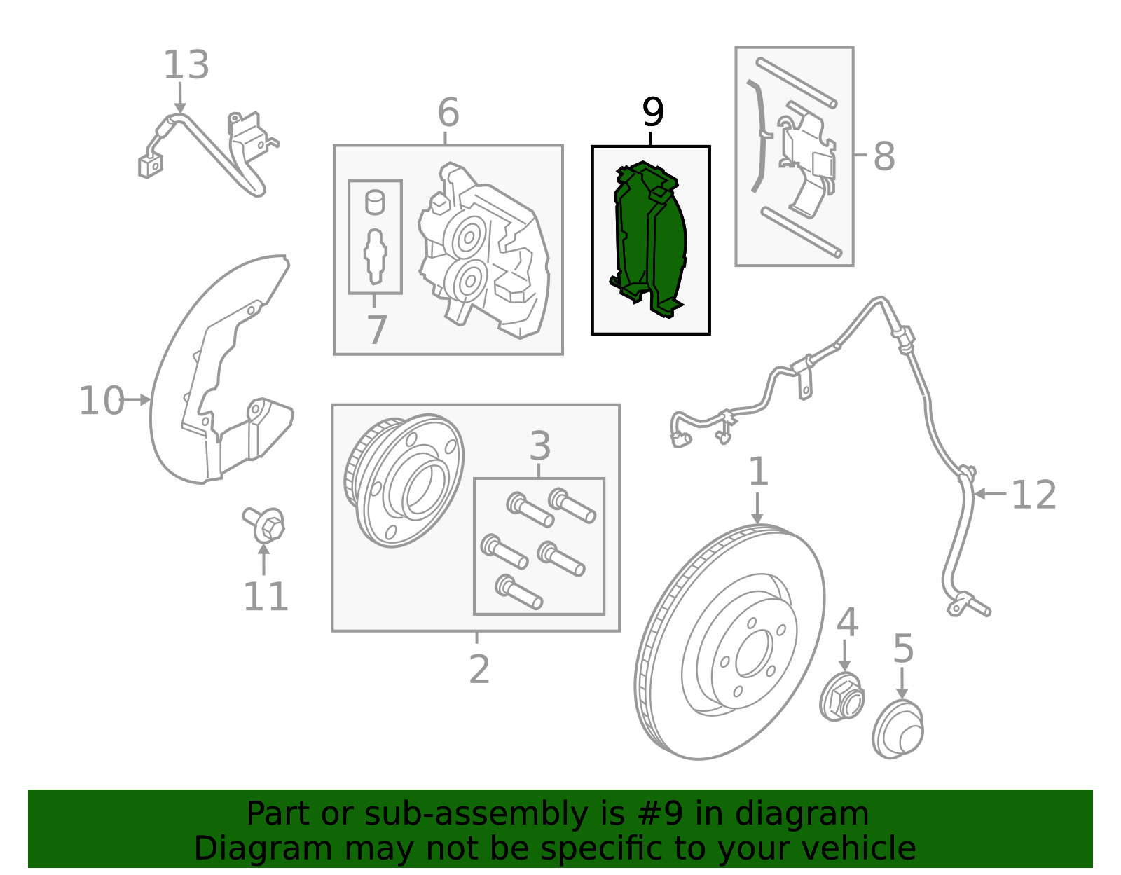 2015-2023 Ford Mustang Kit - Brake Lining FR3Z-2001-Q | OEM Parts Online