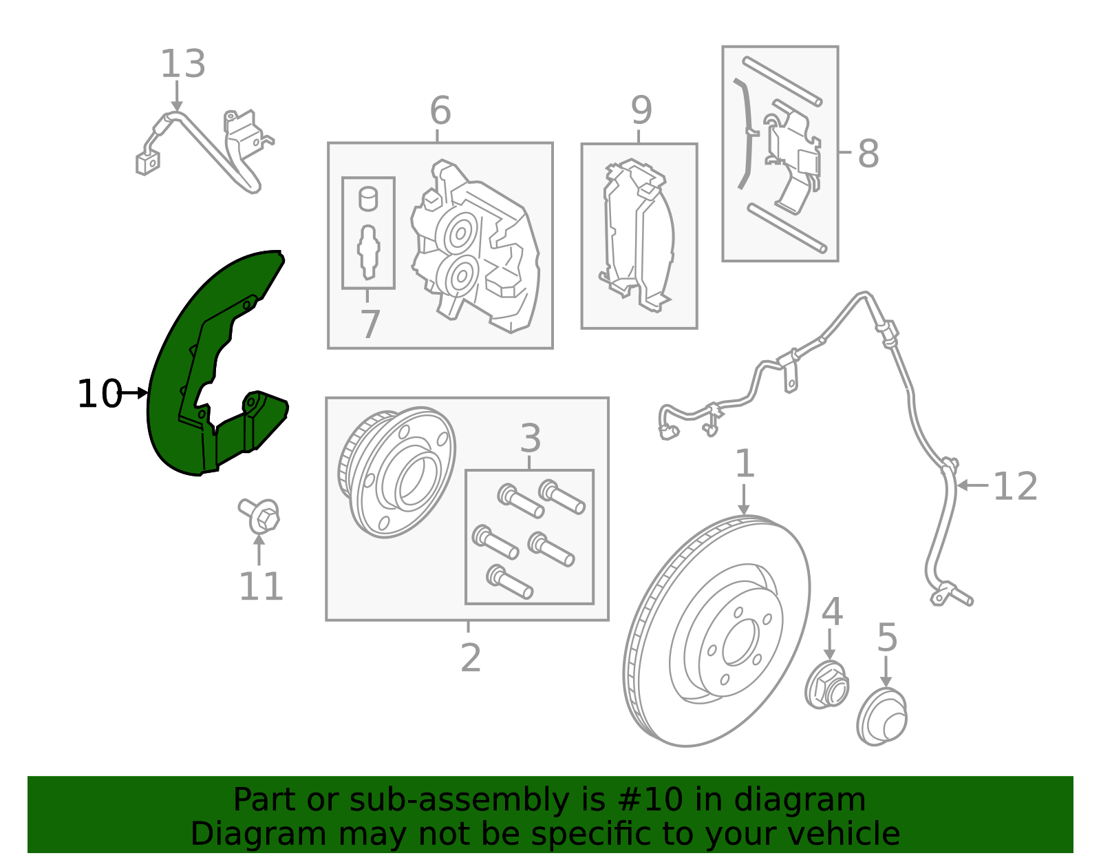 2015-2023 Ford Mustang Splash Shield - Driver's Side (LH) JR3Z-2K005-A ...