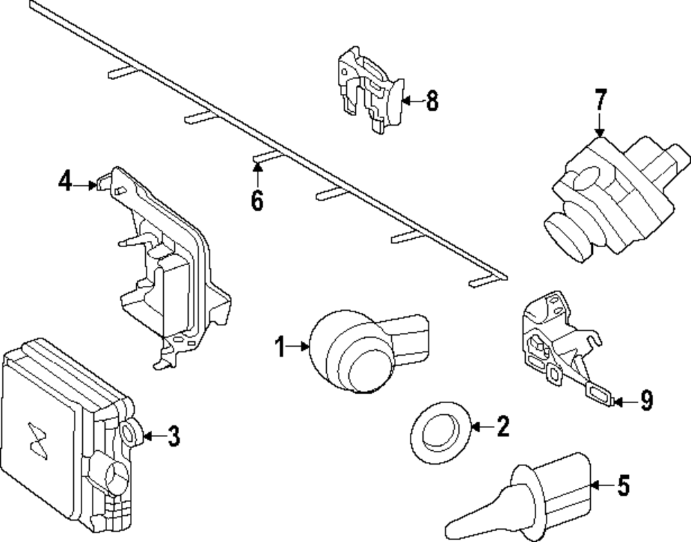 Genuine OEM Front Camera Mount Bracket | 243-888-50-00 | Fits Select ...