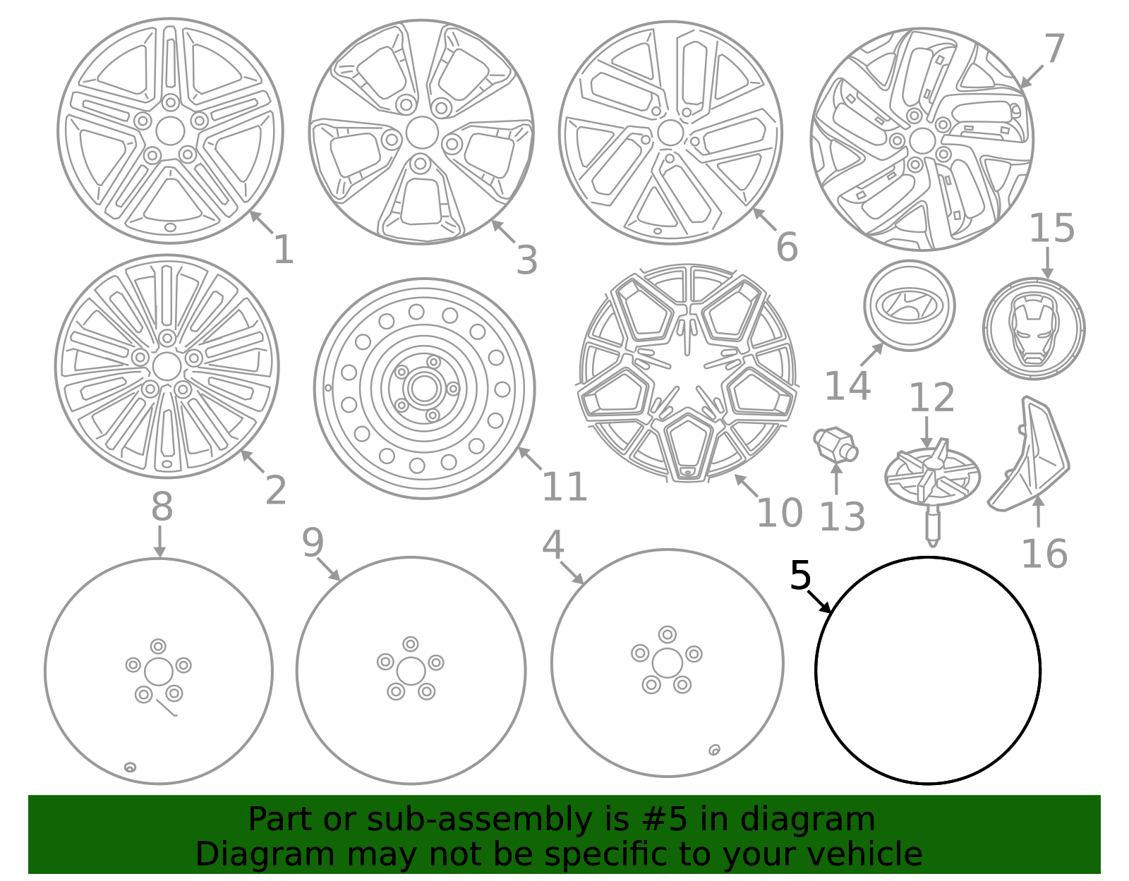 2022-2023 Hyundai Wheel, Alloy 52910-K4100 | QuirkParts