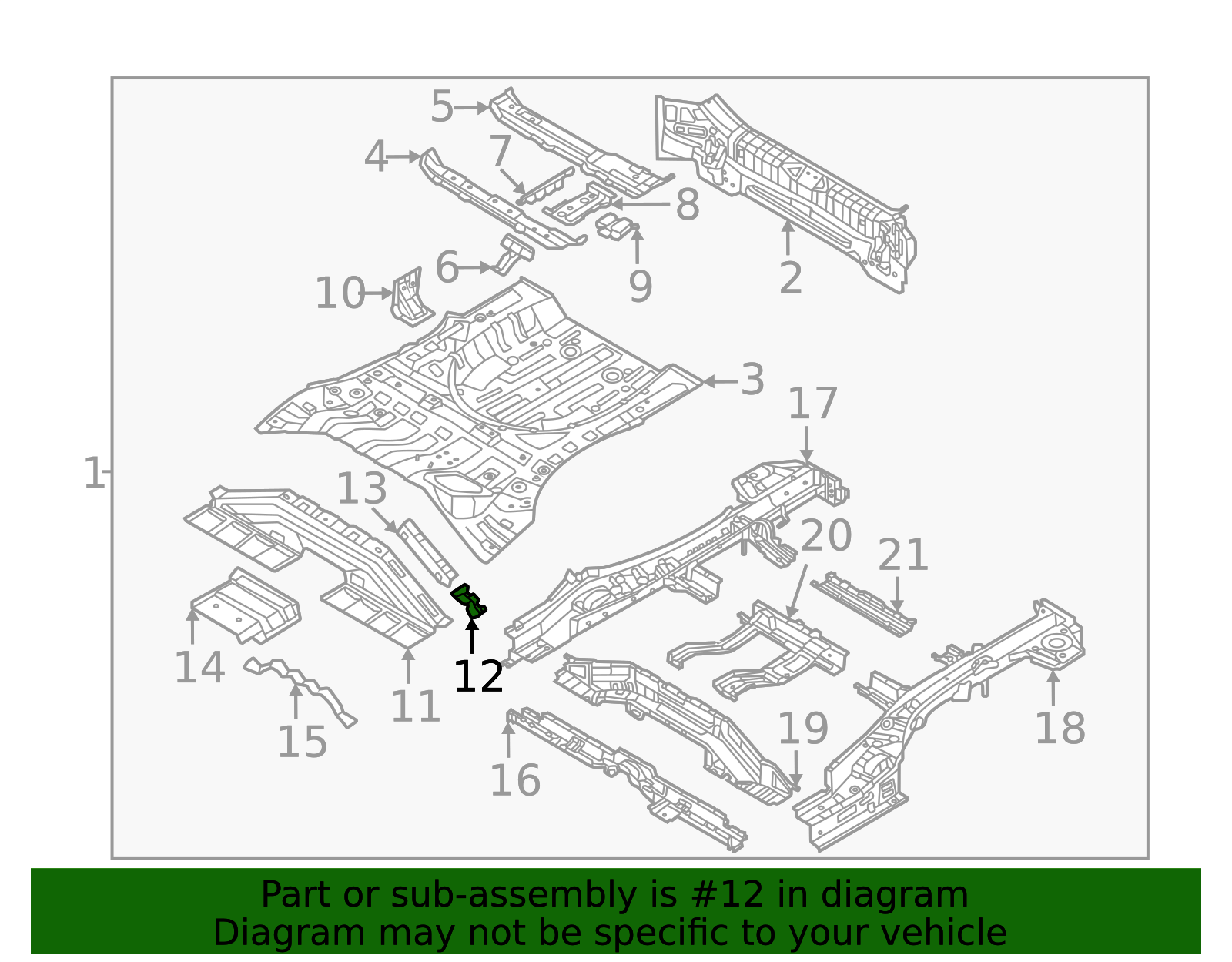 65929-N9000 - Floor Extension Side Bracket 2023-2026 Kia Sportage | Kia ...