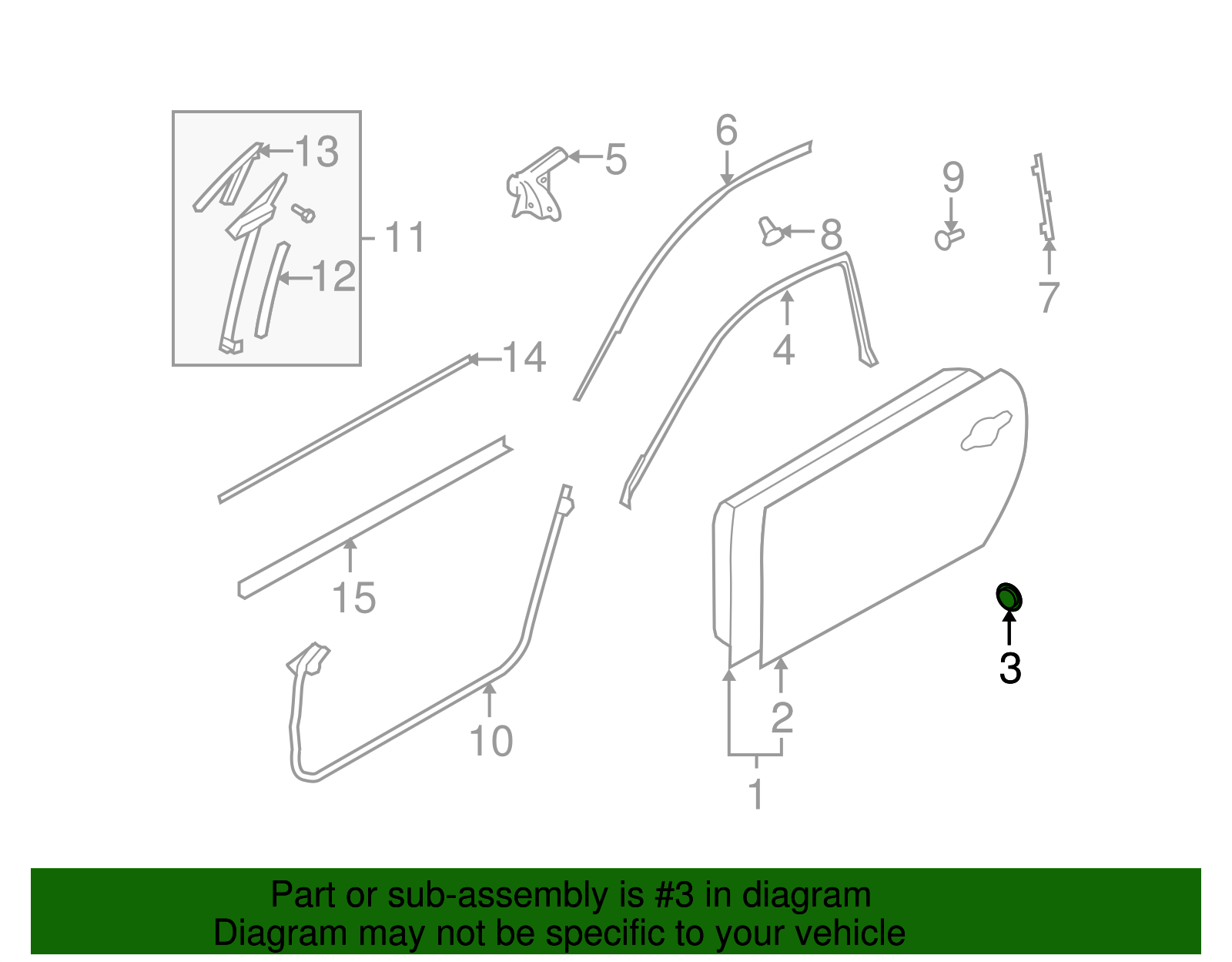 80874-AX000 - Door Shell Grommet 2008-2020 Infiniti | Infiniti of ...