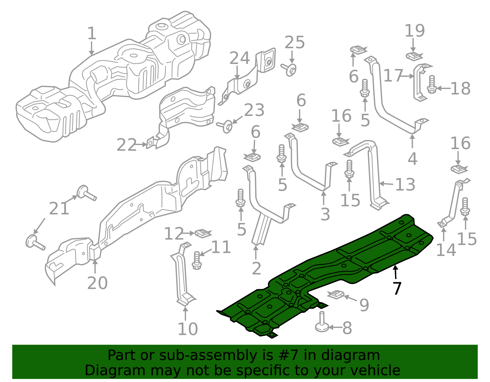 2017-2022 Ford F-350 Super Duty | Fuel Tank Skid Plate | HC3Z-9B007-E ...