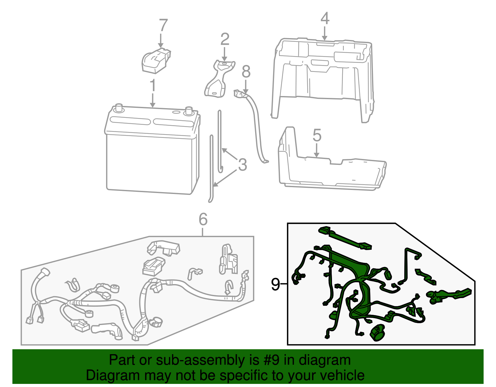 32110-RRB-A04 - Engine Harness 2007-2011 Honda Civic | Honda Parts Online