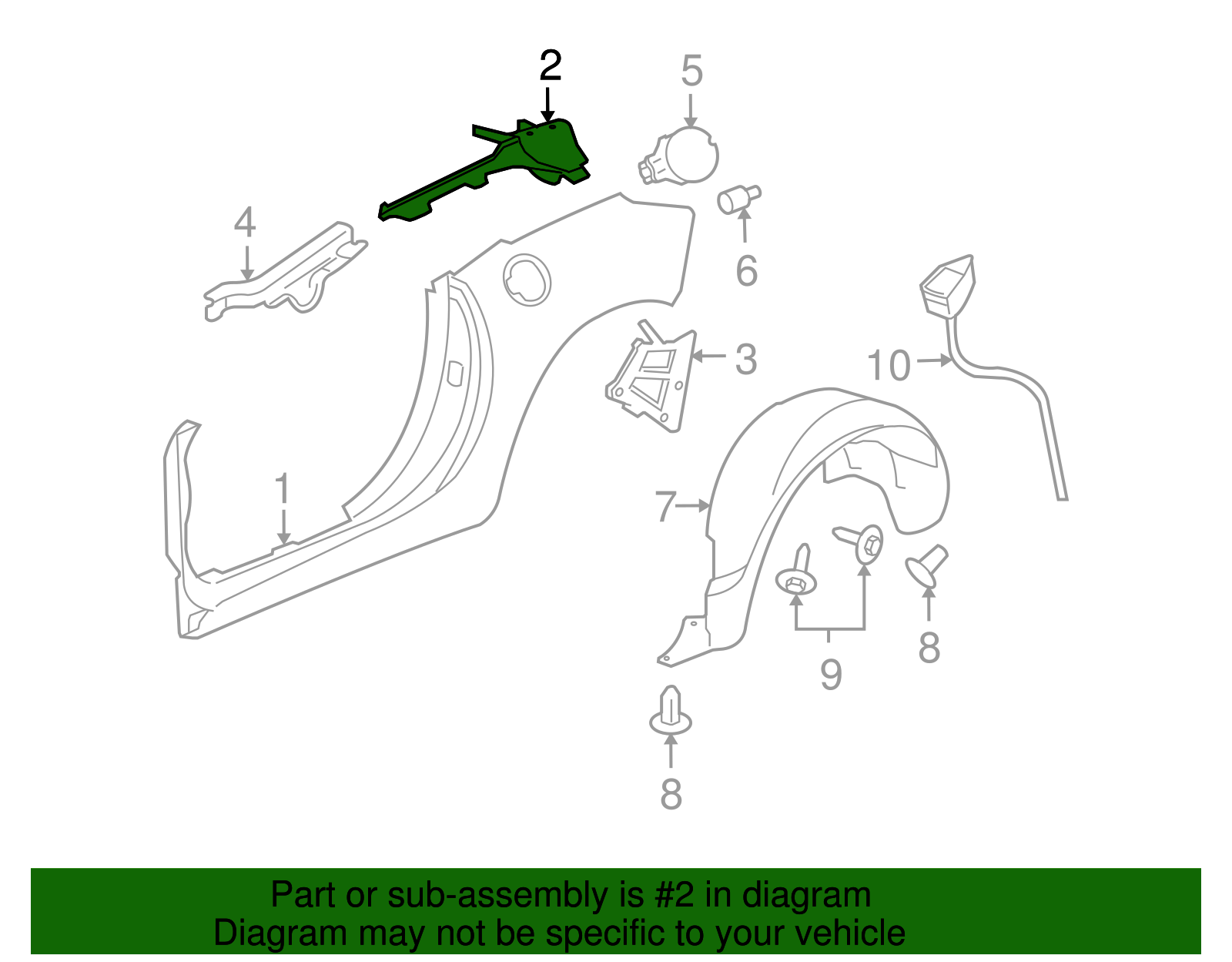 2007-2010 Saturn Sky Upper Filler 20786084 | Capital Chevy Parts
