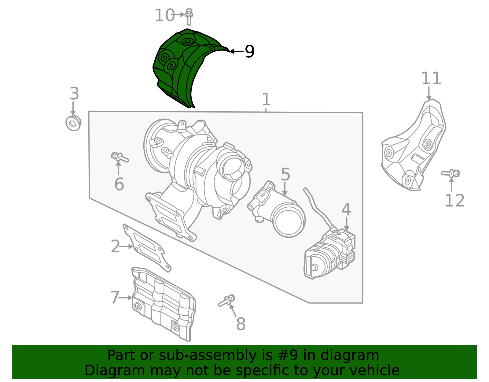 28524-2S301 - High-Quality Turbocharger Mount Heat Shield for 2021-2025 ...