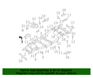 51014-7Z030 - Reinforcement 2000-2004 Nissan Xterra | Boro Nissan Parts