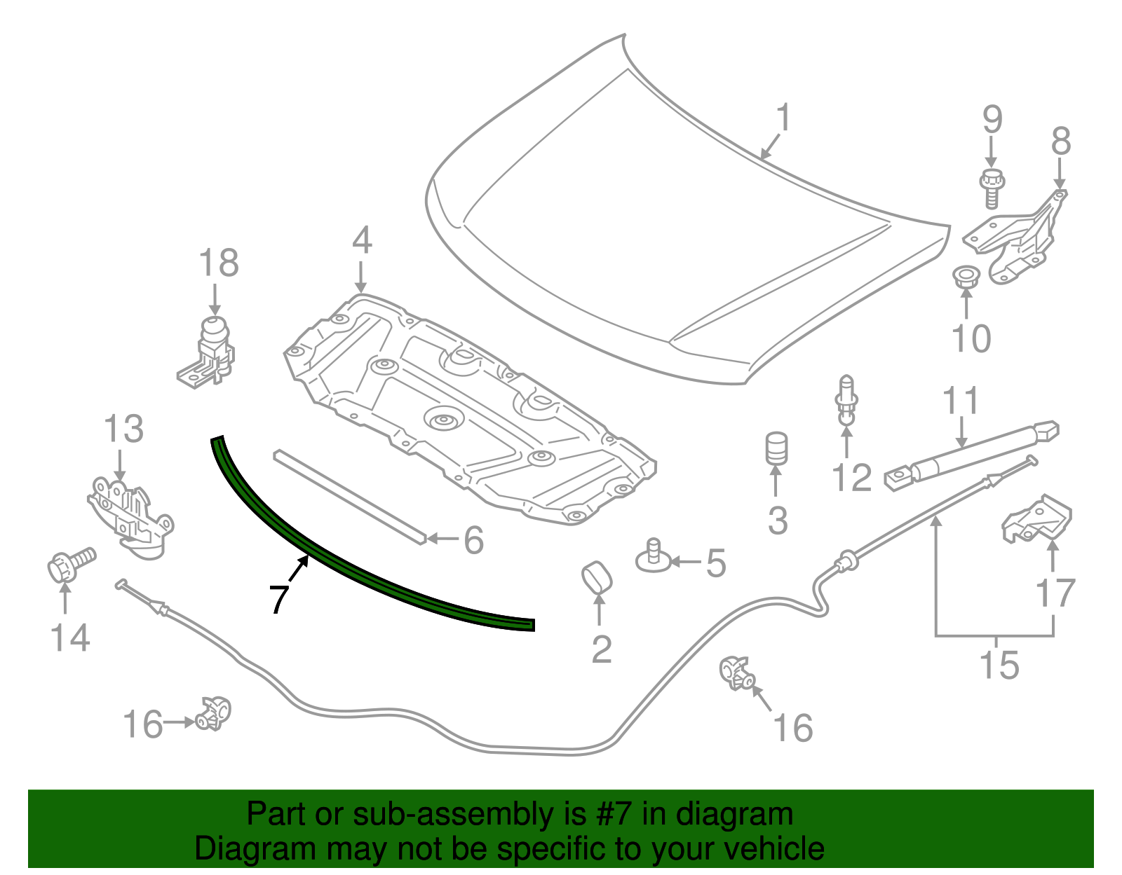 2021-2024 Nissan Armada Front Weather-Strip 65820-6JF0A | Premier ...