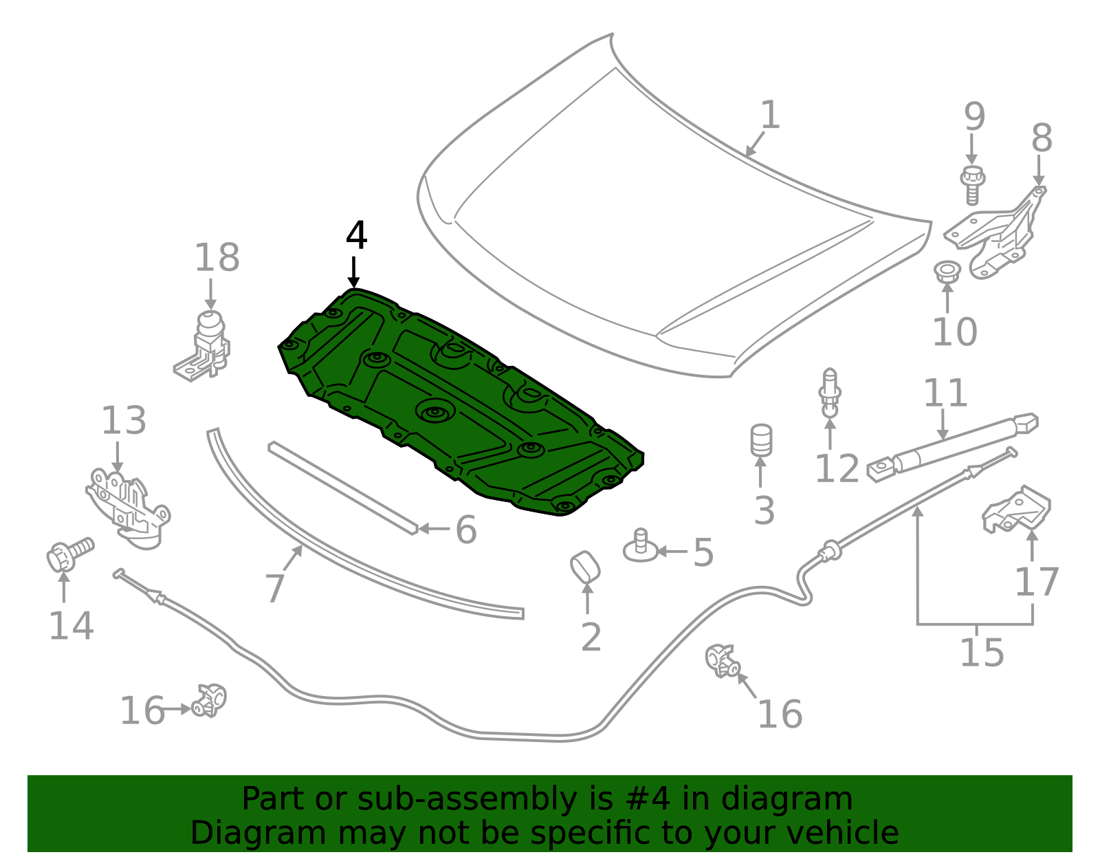 65840-6JF0A - High-Quality Hood Insulation Pad for 2021-2024 Nissan ...