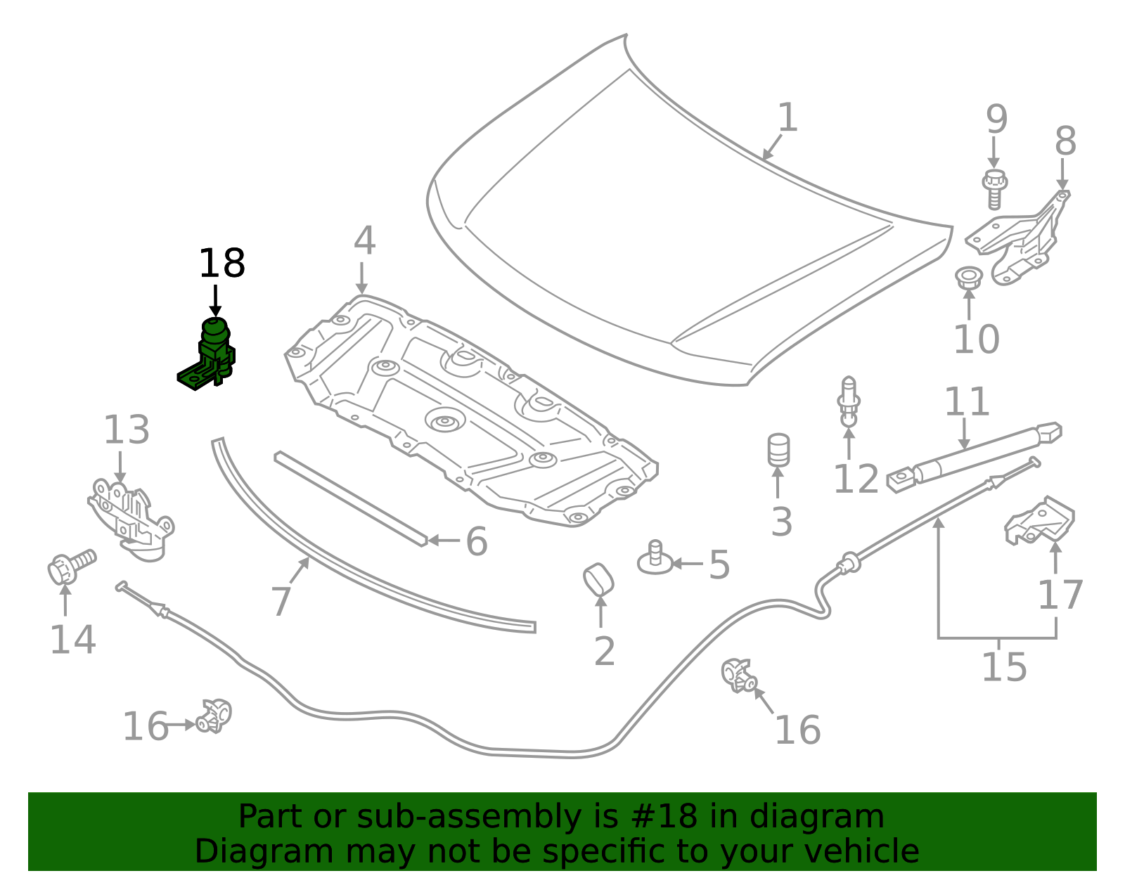 25362-1LA1A - High-Quality Hood Contact Switch for 2017-2024 Nissan ...