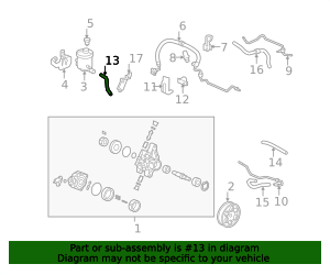 2006-2011 Honda Civic Power Steering Return Hose 53733-SNA-A02 | Honda ...