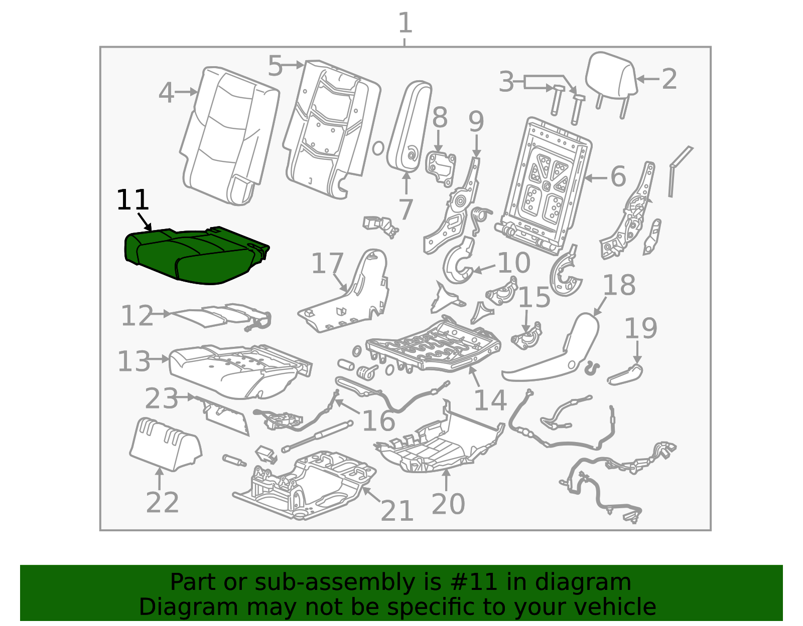 2015-2020 GMC Shale Passenger Side Seat Cover 84532896 | Payne Weslaco ...