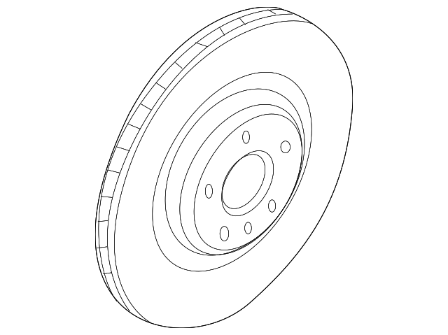 2016-2025 Audi Disc Brake Rotor Rear 8W0-615-601-K | Audi USA Parts