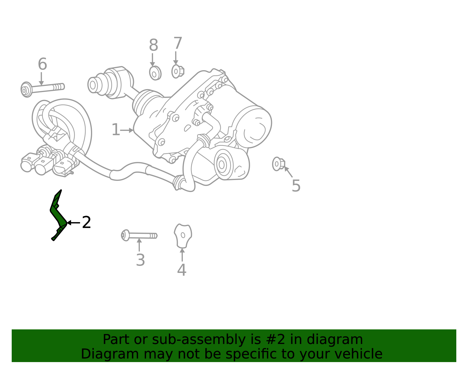 Genuine OEM Steering Gear Box Bracket | 290-352-34-00 | Fits Select ...