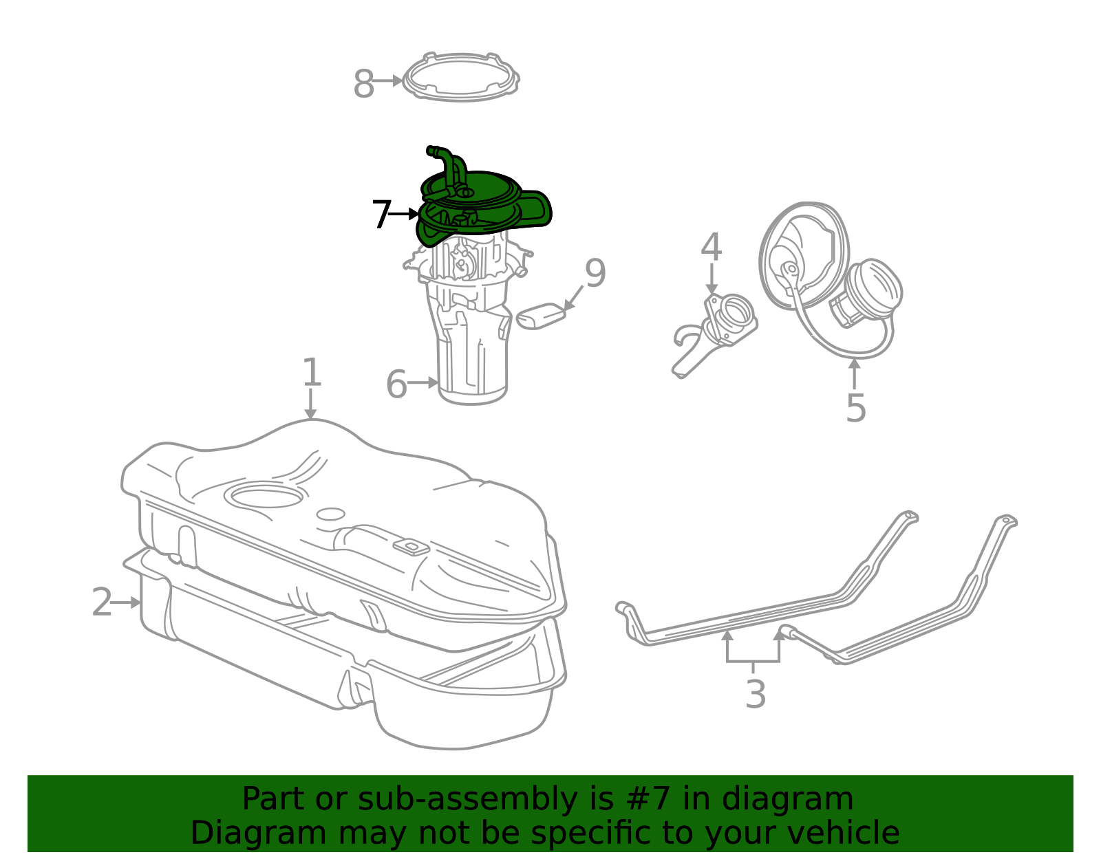Fuel Pump Tank Seal | F6DZ-9276-A | Walls' Ford Parts