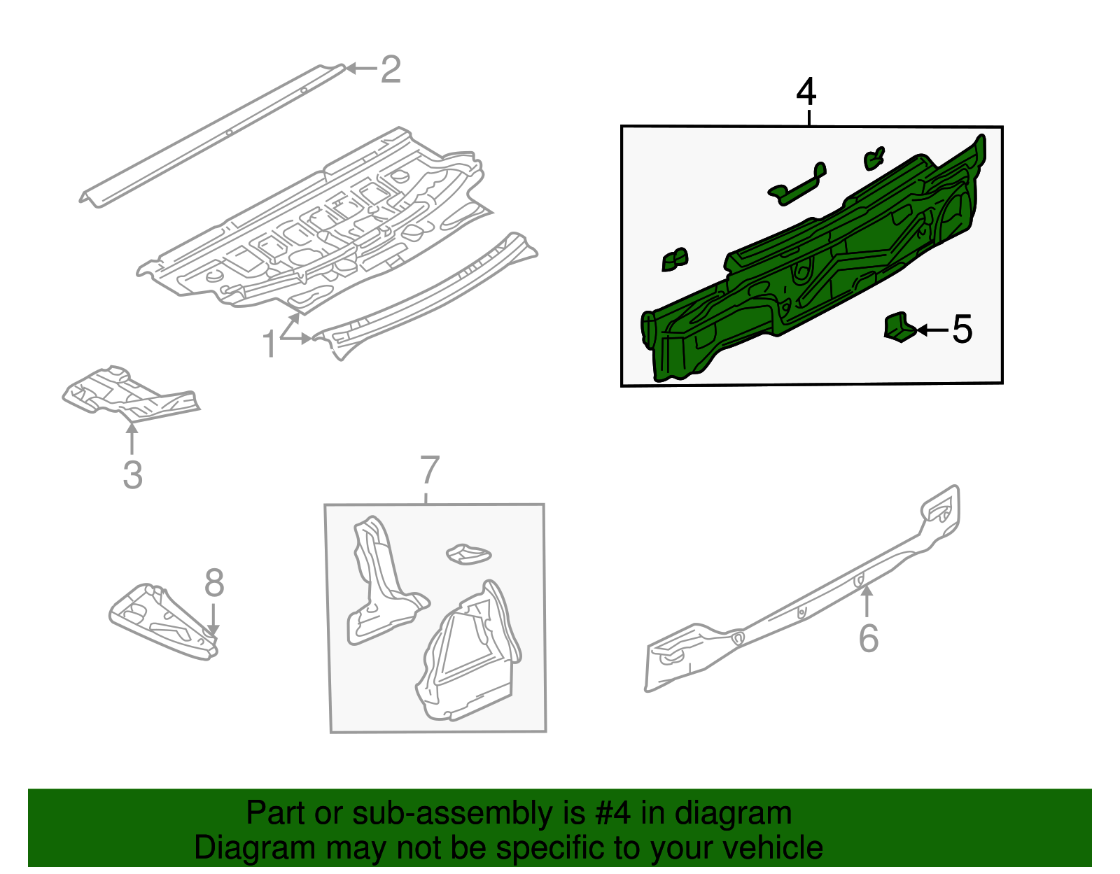 1999-2005 Volkswagen Jetta Rear Body Panel 1JM-813-301 | vwpartscenter