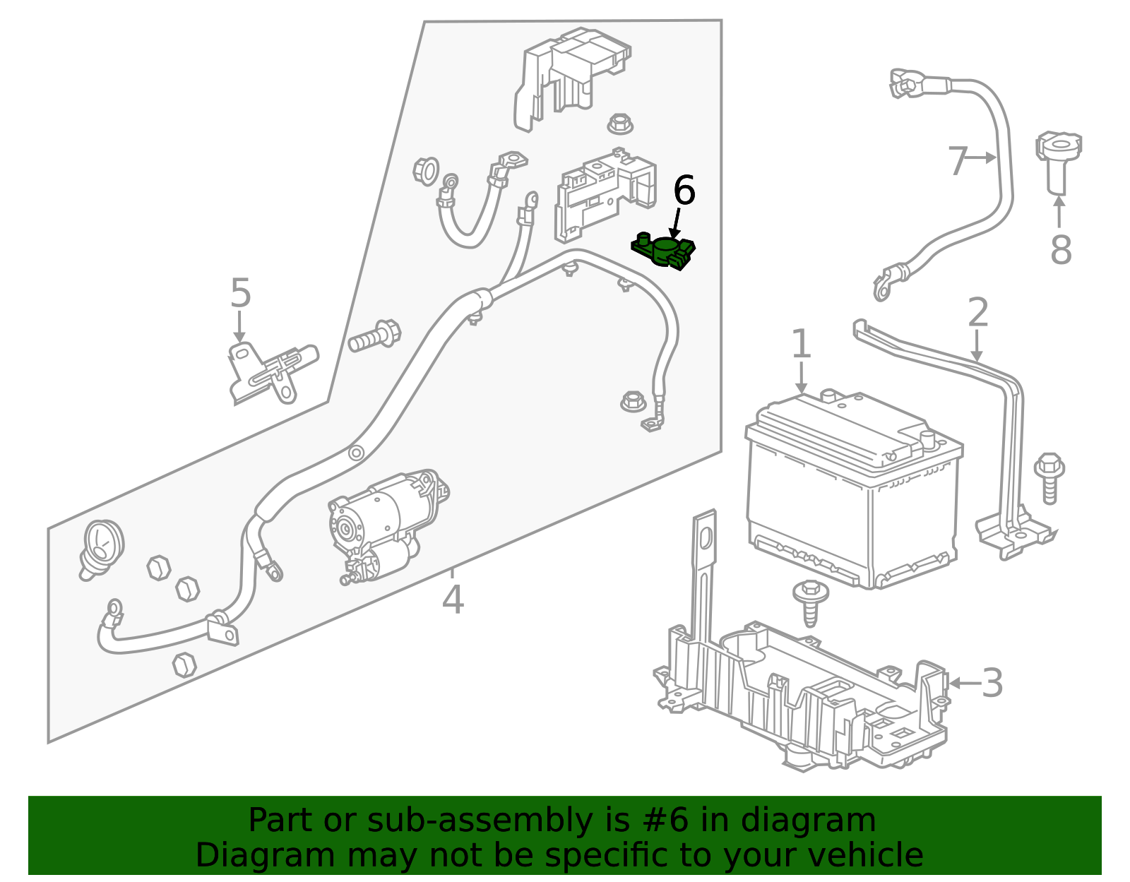 2016-2018 Buick Battery Sensor 23274601 GM | GMPartsDirect.com