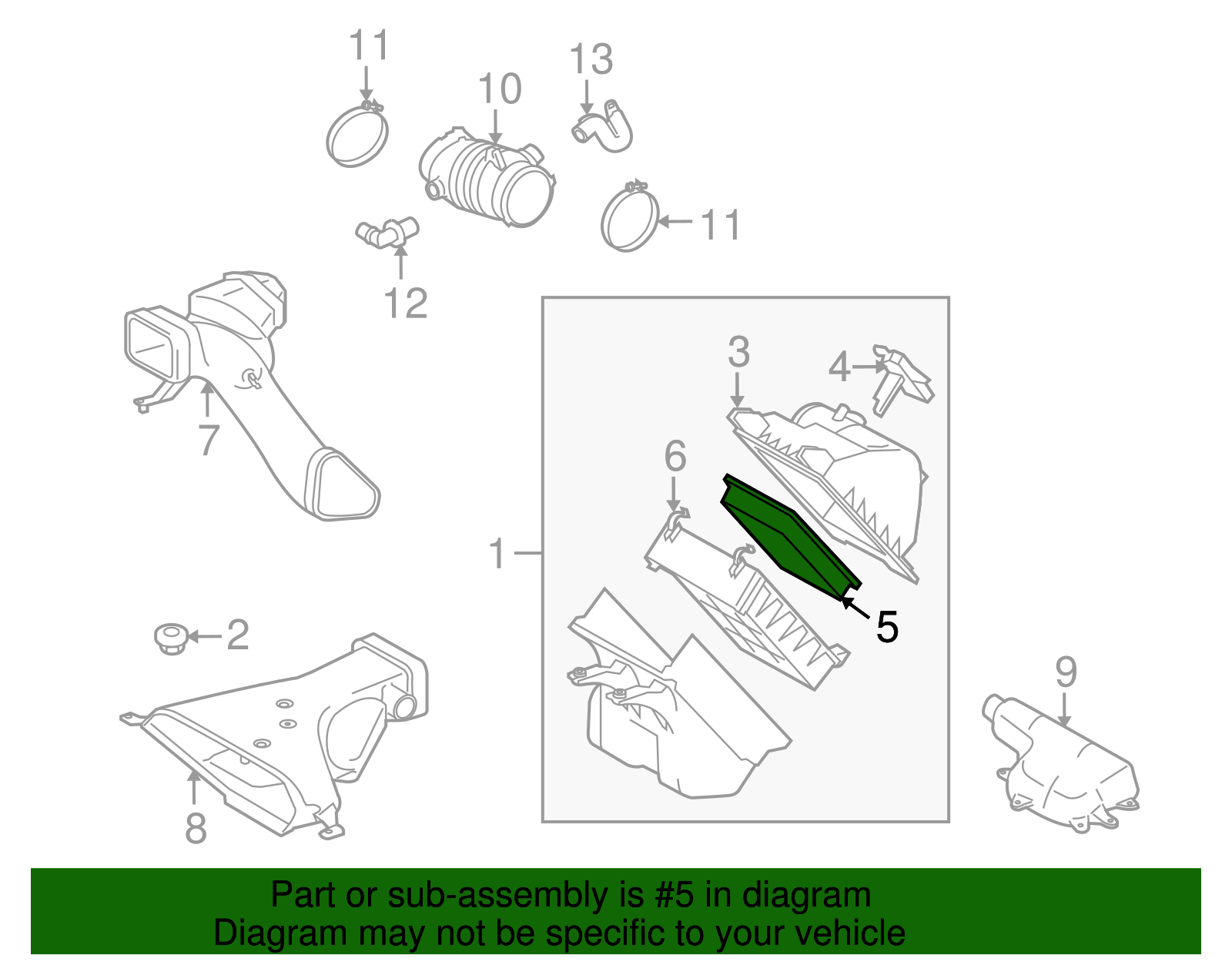2010-2024 Lexus Air Filter 17801-31141 | OEM Parts Online