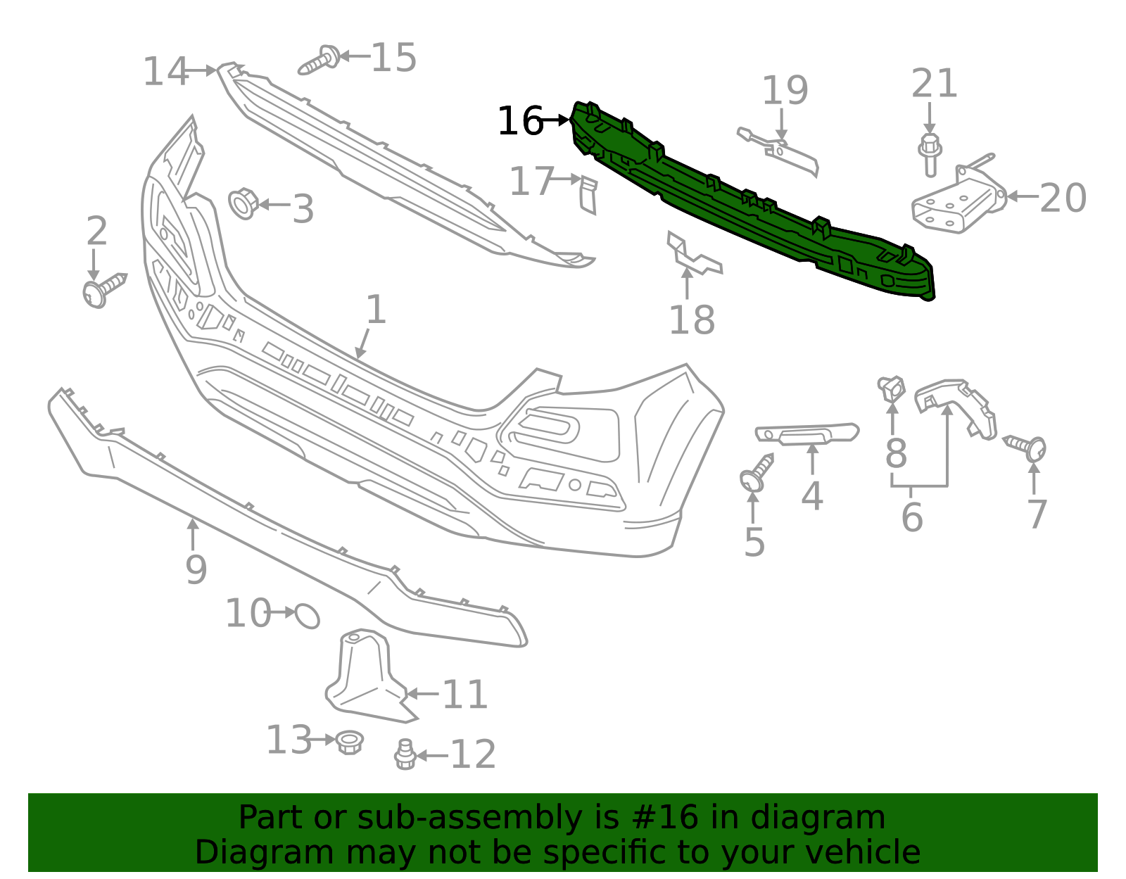 2018-2021 Hyundai Kona Reinforced Beam 86631-J9000 | OEM Parts Online