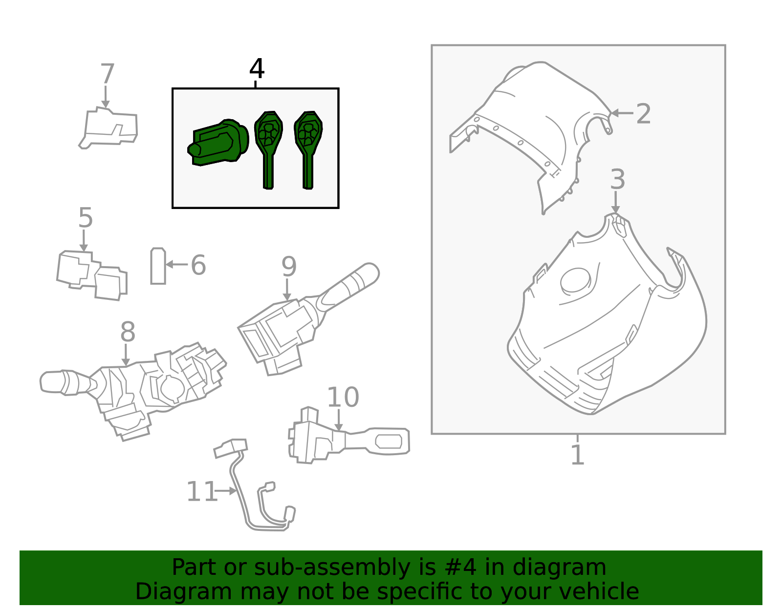 Genuine Official Toyota Ignition Lock Cylinder Set part# 69057-0R040 ...