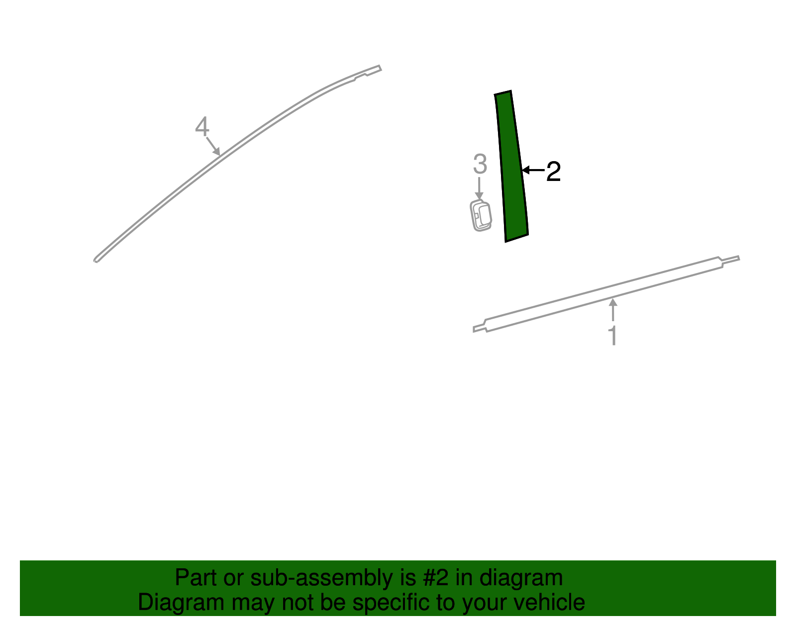 75756-02030 - Frame Molding 2014-2019 Toyota Corolla | Longo Toyota Parts