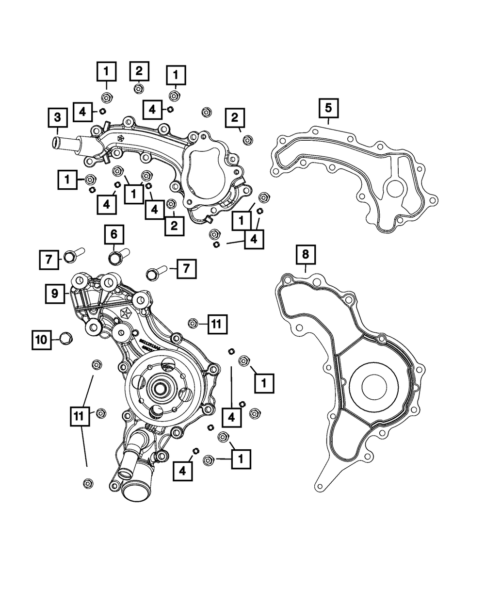 2016-2026 Mopar Coolant Crossover 4893794AE | Mopar eStore