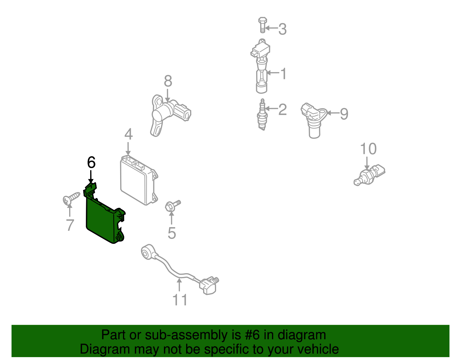 LFL7-18-786A - PCM Bracket - 2004-2015 Mazda | Mazda Swag