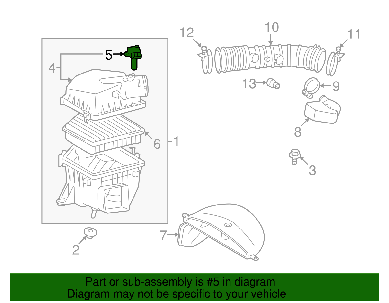 2006-2015 Lexus Mass Air Flow Sensor 22204-31020 | OEM Parts Online