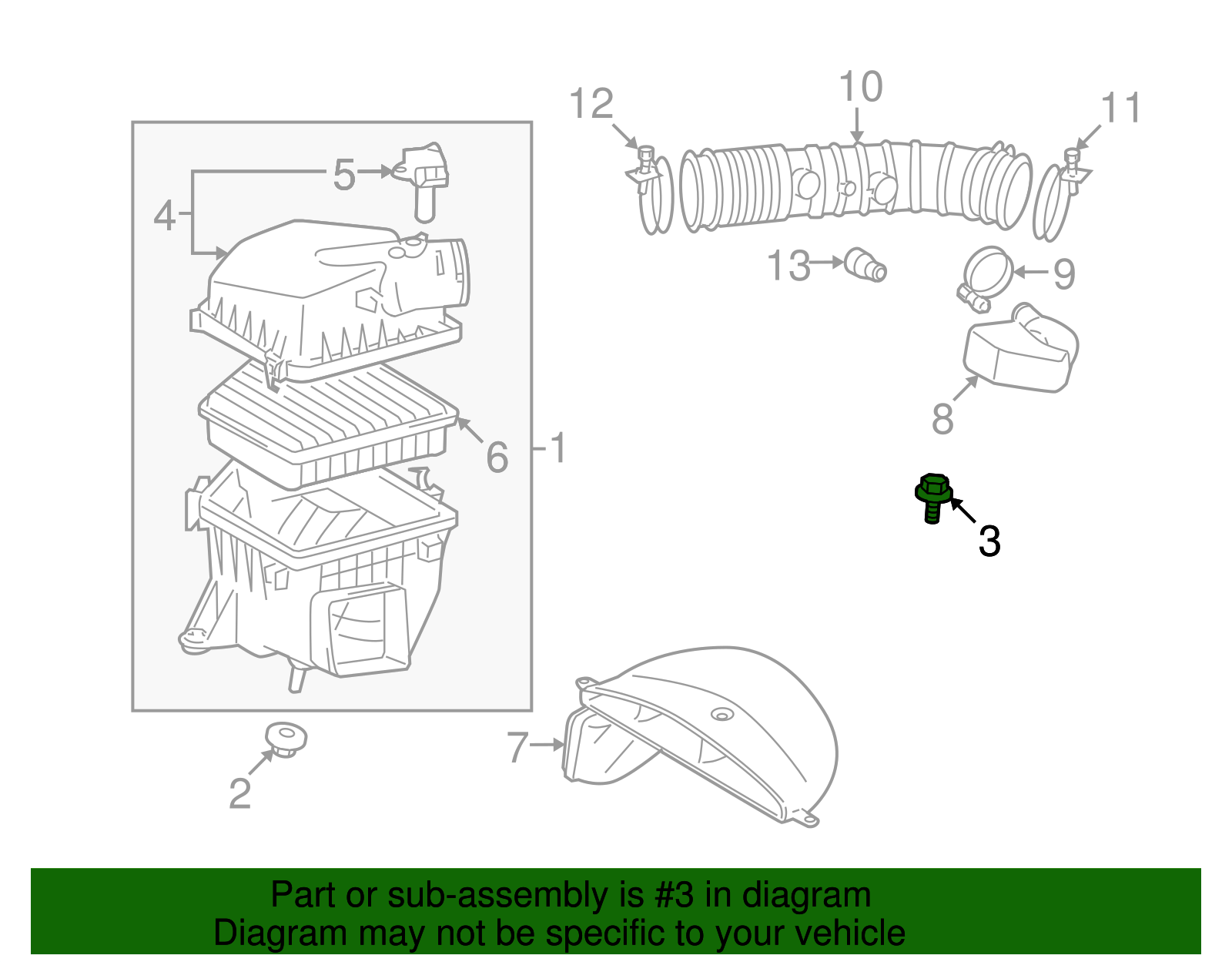 90119-06953 - Air Cleaner Assembly Bolt 2006-2025 Lexus | Lexus of ...