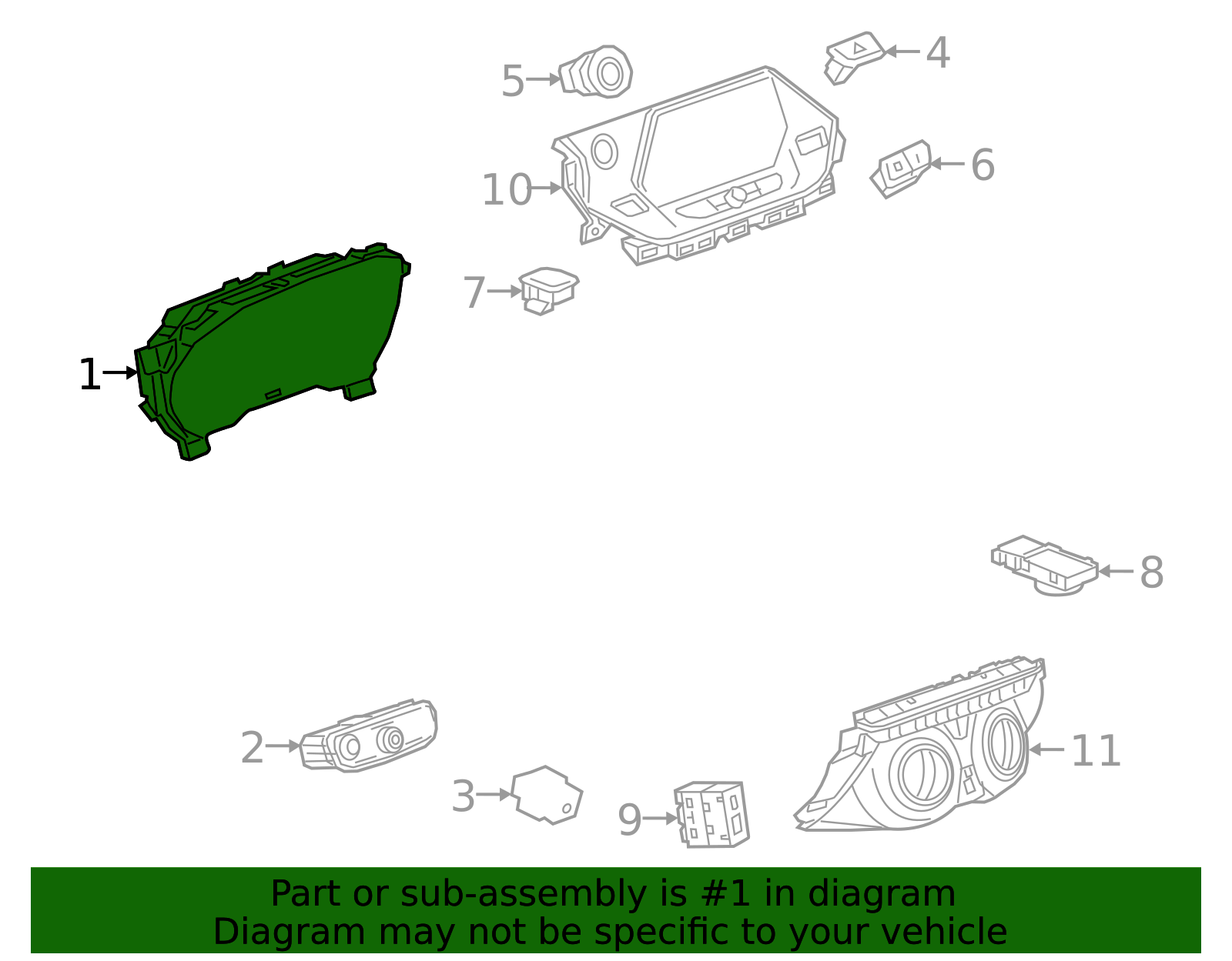 2022-2025 Chevrolet Blazer Cluster Assembly 87869680 | Capital Chevy Parts