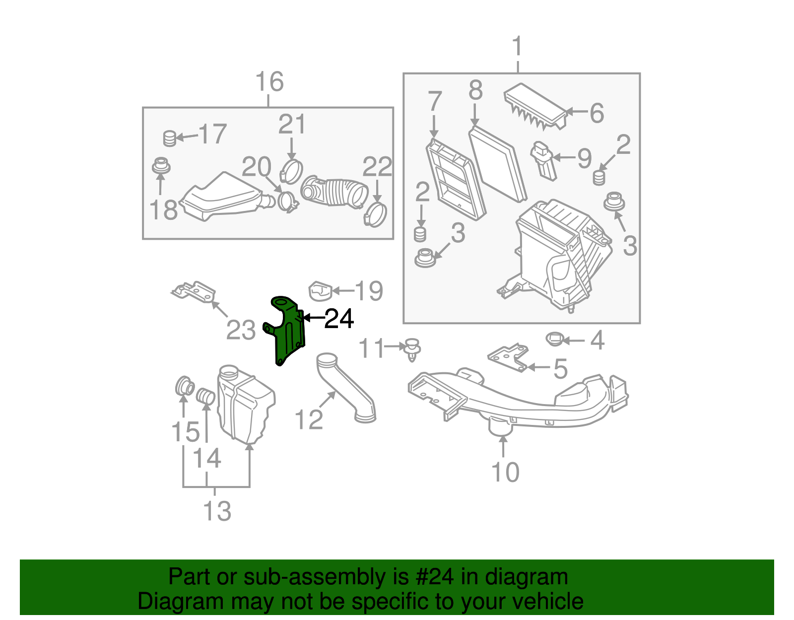 2007-2015 Nissan Air Duct Rear Bracket 16588-ET80C | Scott Evans Nissan ...