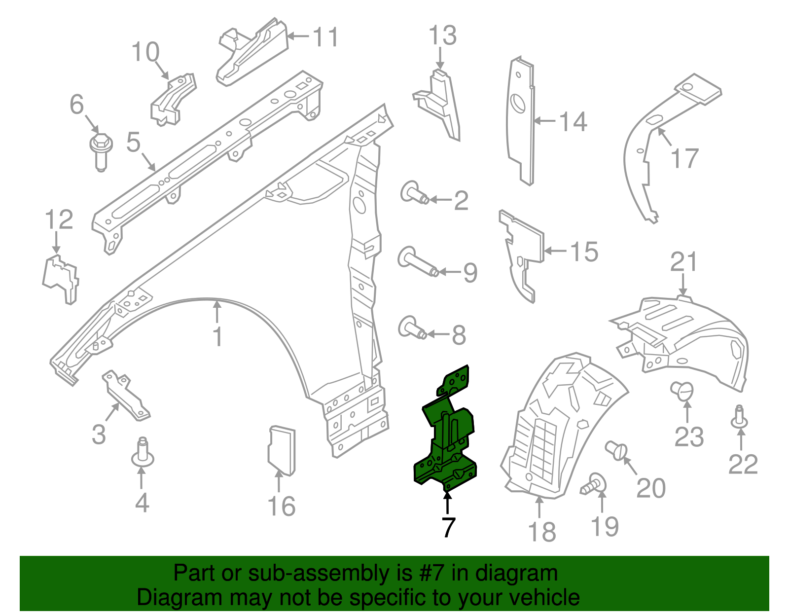 2014-2022 Land Rover Range Rover Sport Lower Bracket LR044225 ...