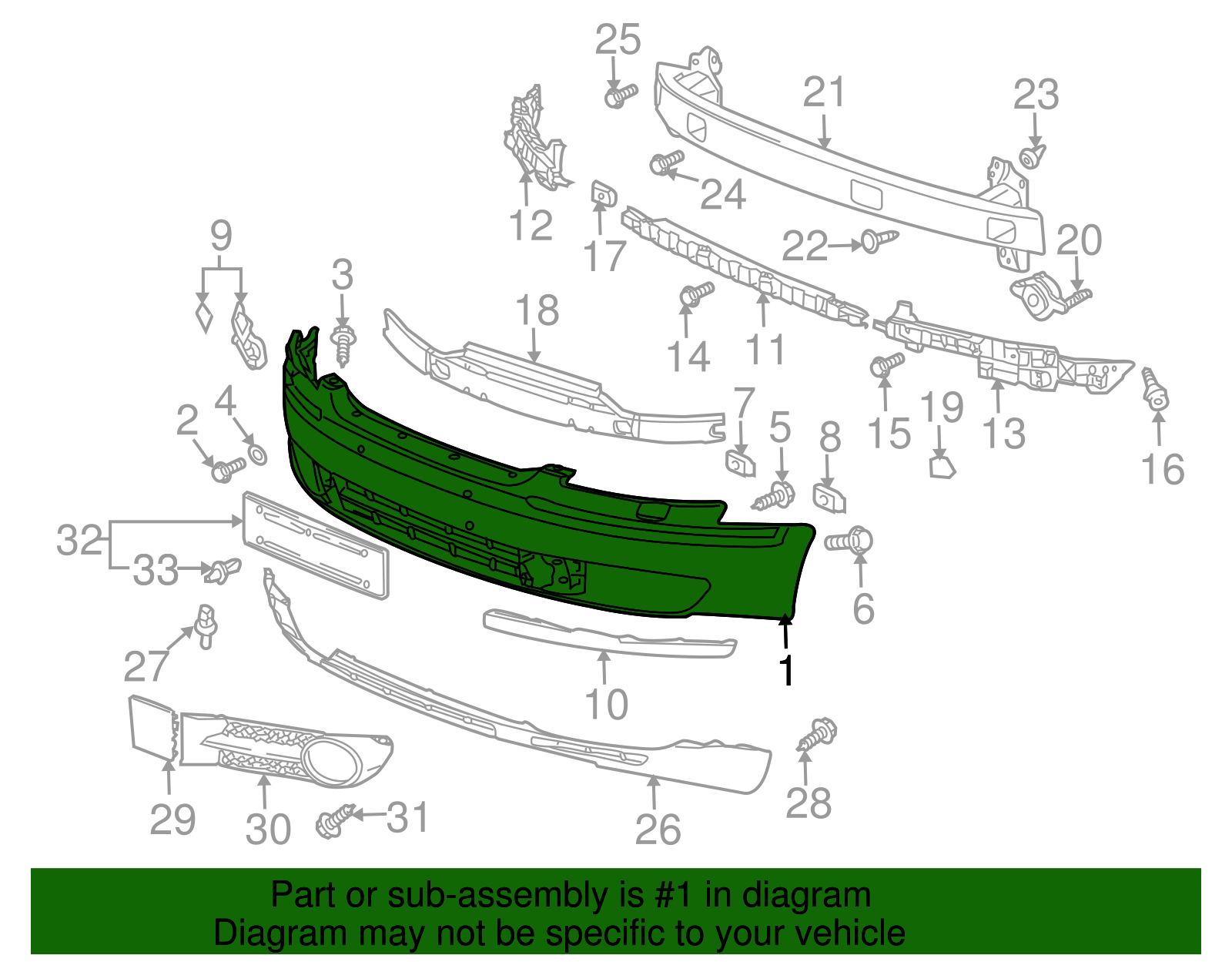 2004-2006 Volkswagen Phaeton Bumper Cover 3D0-807-217-CE-GRU | OEM ...