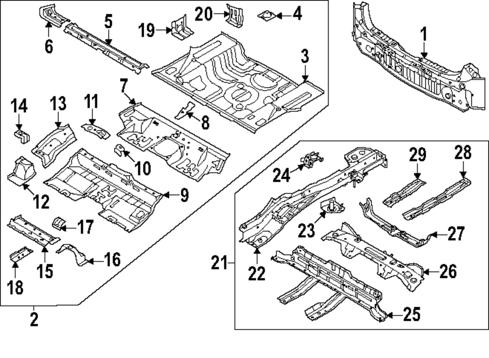 65700-AT000 - Rail Assembly 2023-2025 Kia Niro | Kia.Parts Store