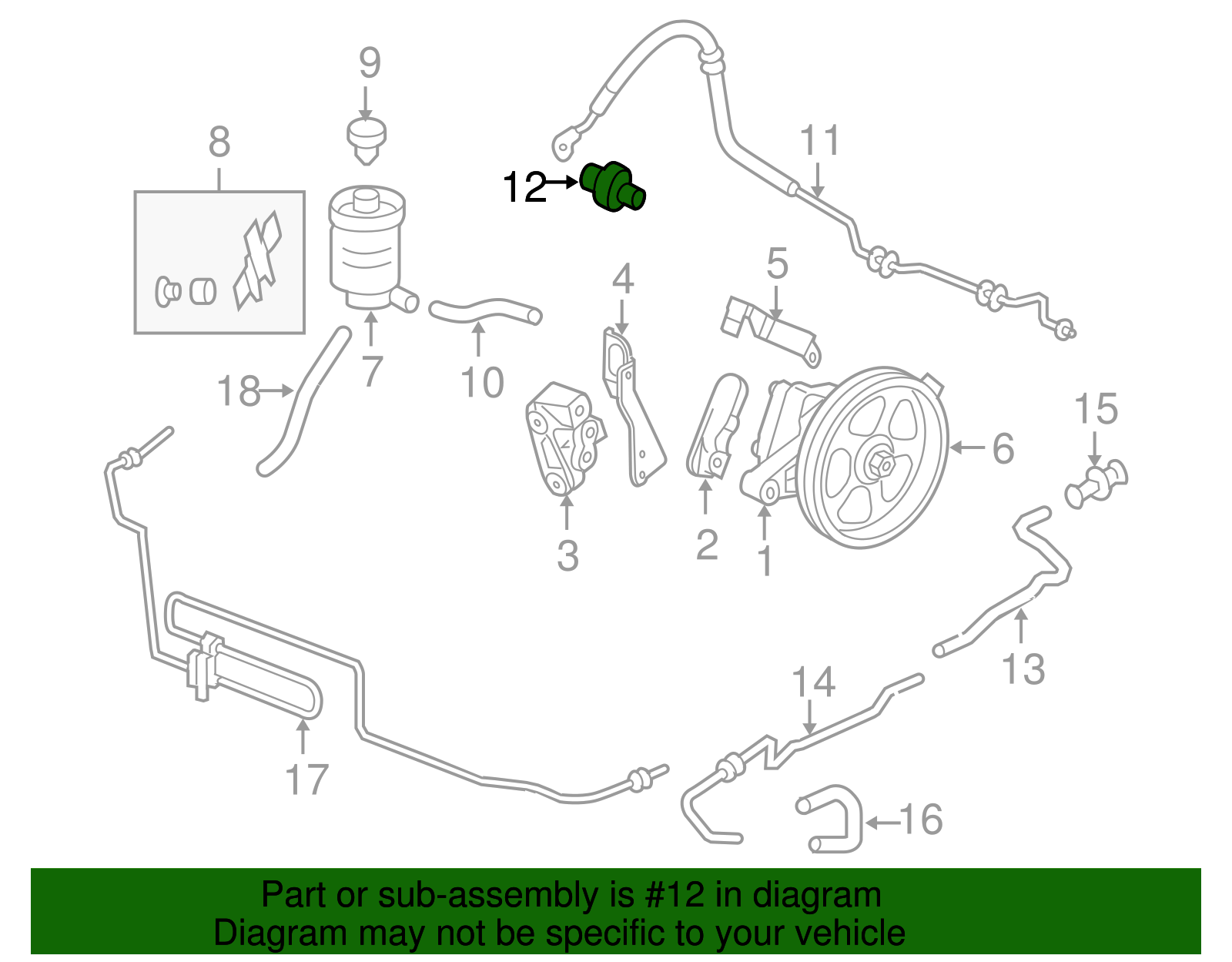 56490-RGL-A01 - Pressure Switch 2005-2010 Honda Odyssey | Honda Parts ...